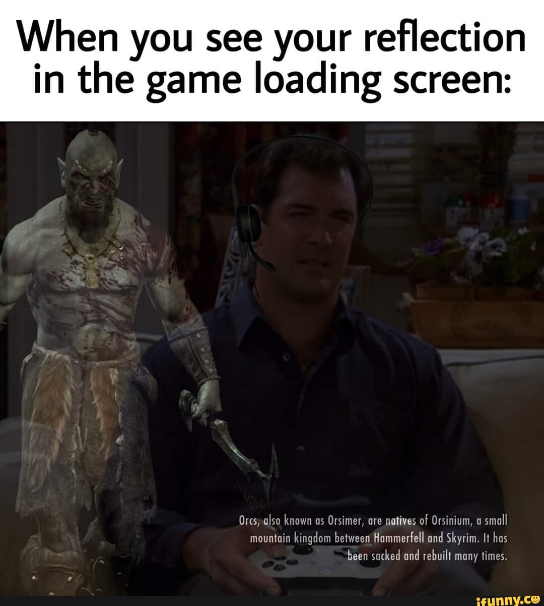 In the game loading screen: Ones, known as Orsimer, are natives of ...