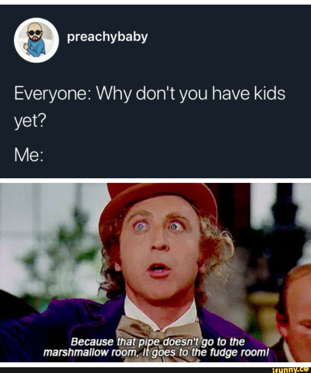 Everyone: Why don't you have kids - )