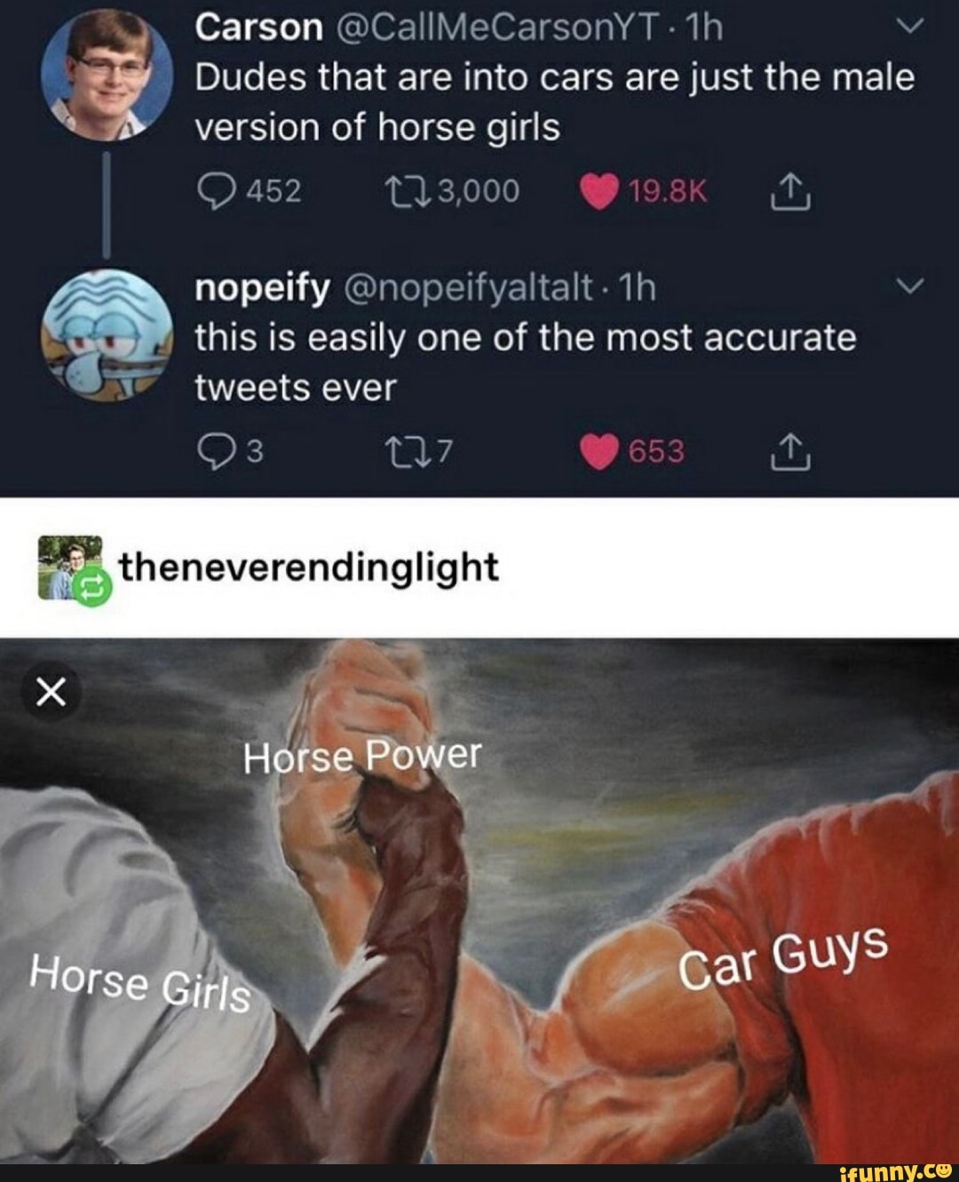 Carson @CallMeCarsonyYT ih Dudes that are into cars are just the male ...