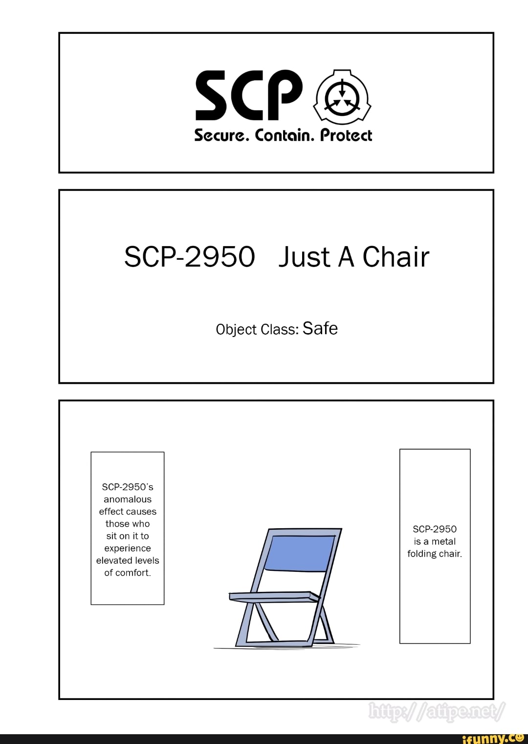 SCP@ Secure. Contain. Protect SCP-2950 Just A Chair Object Class: Safe ...