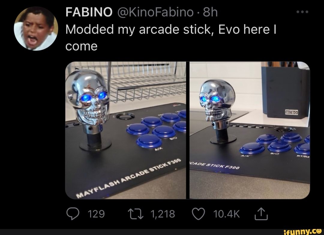 FABINO @KinoFabino - Modded my arcade stick, Evo here I aS come 129 ...
