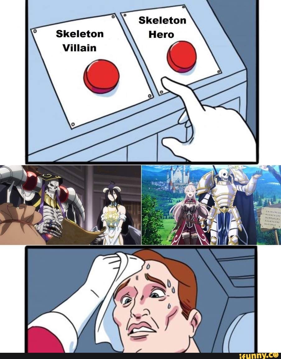 Skeleton Skeleton Hero Villain - iFunny