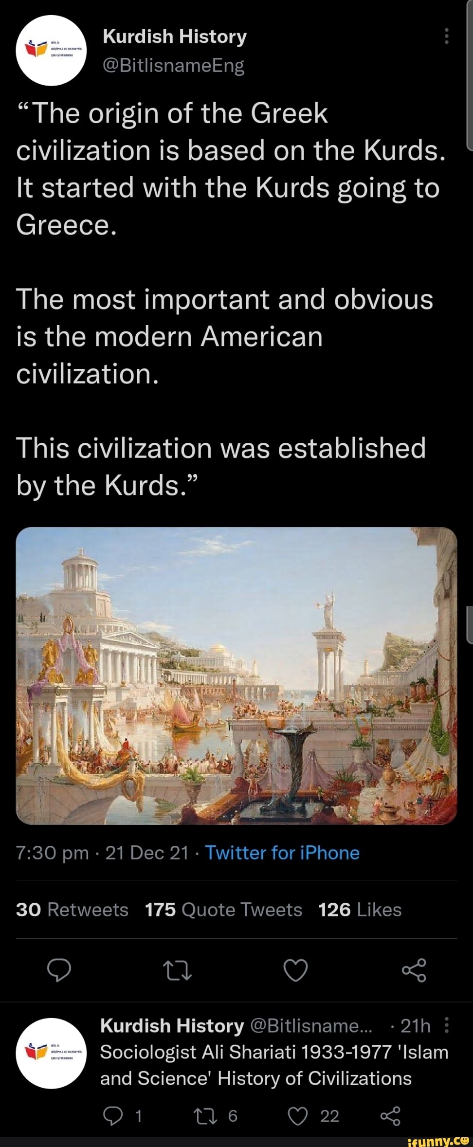 Kurdish History "The origin of the Greek civilization is based on the ...