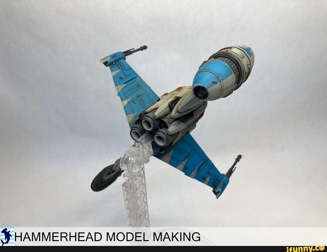 Bandai 1:72 B-Wing with custom paint job completed. - HAMMERHEAD MODEL ...