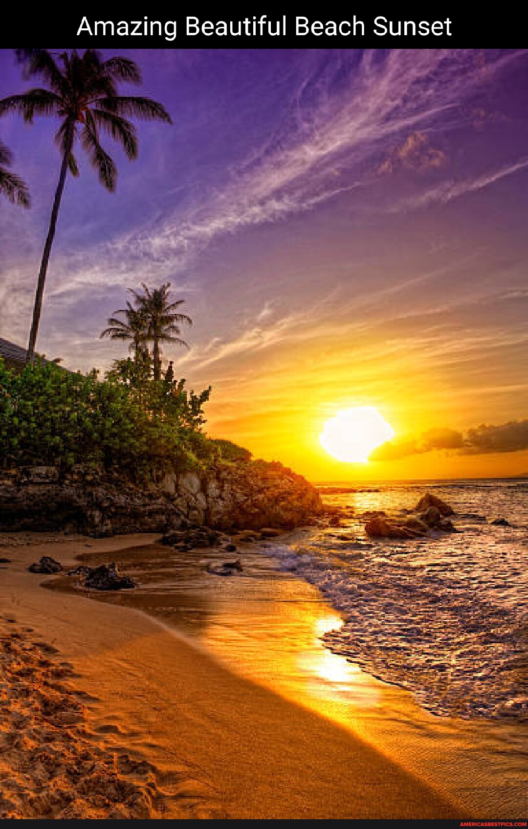 Amazing Beautiful Beach Sunset - America’s best pics and videos