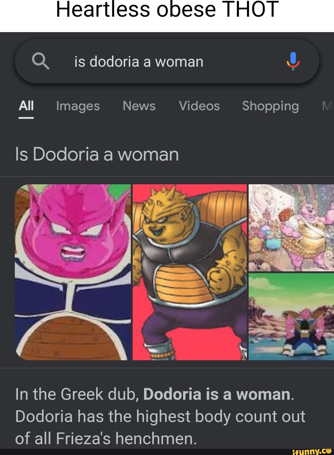 Dodoria memes. Best Collection of funny Dodoria pictures on iFunny