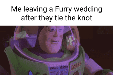 Me leaving a Furry wedding after they tie the knot - iFunny