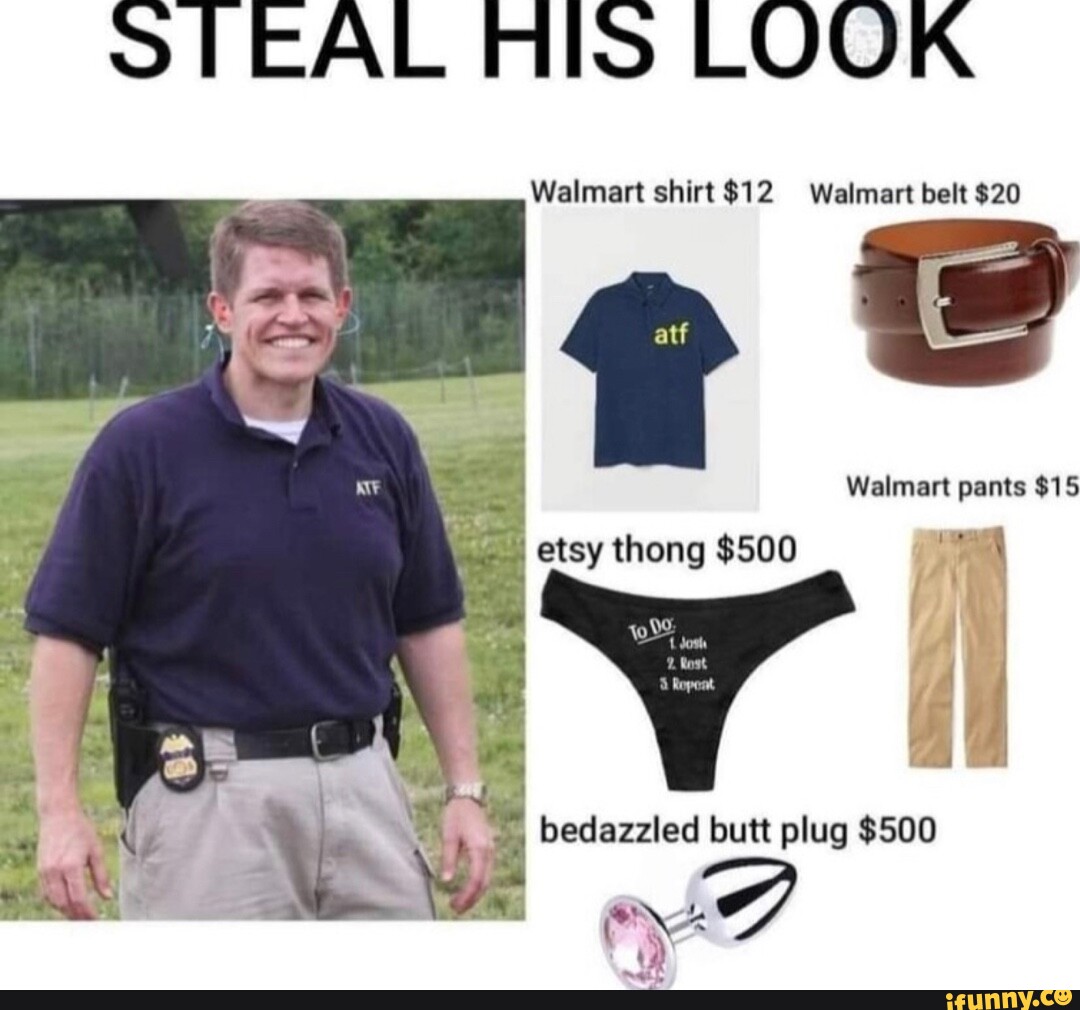 STEAL His LOOK Walmart shirt $12 Walmart belt $20 Walmart pants $15 if ...