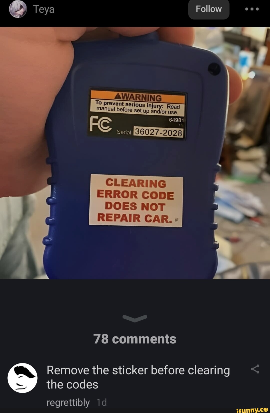 Me) I To prevent Serious injury: Read manual before set up and use ...