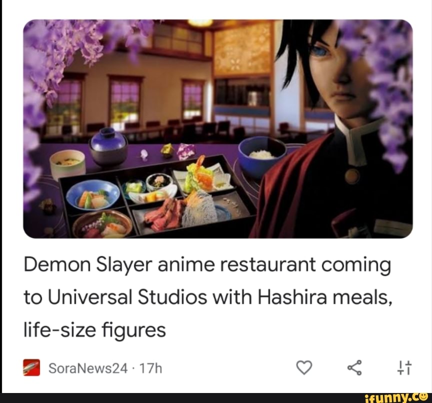 Demon Slayer anime restaurant coming to Universal Studios with Hashira ...