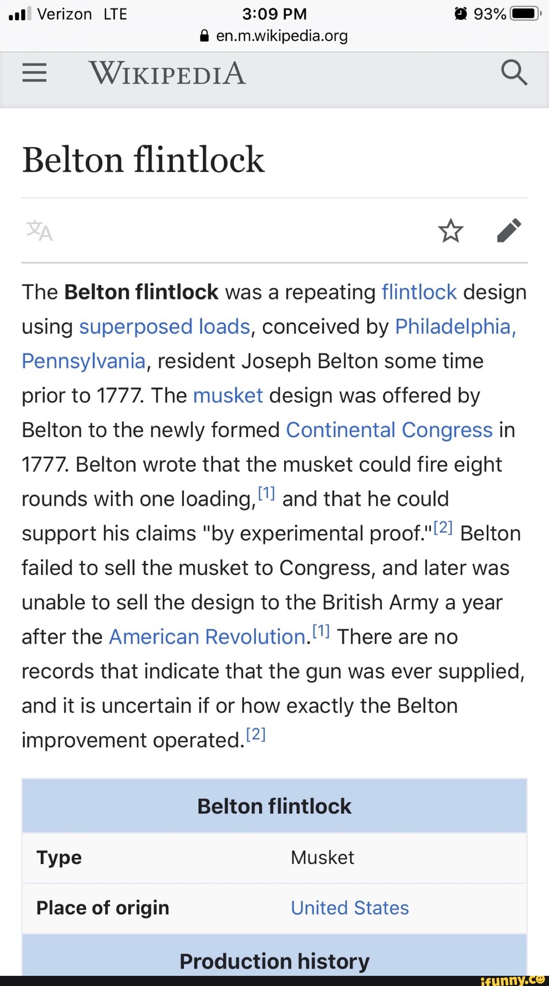 = WIKIPEDIA a Belton flintlock The Belton flintlock was a repeating ...