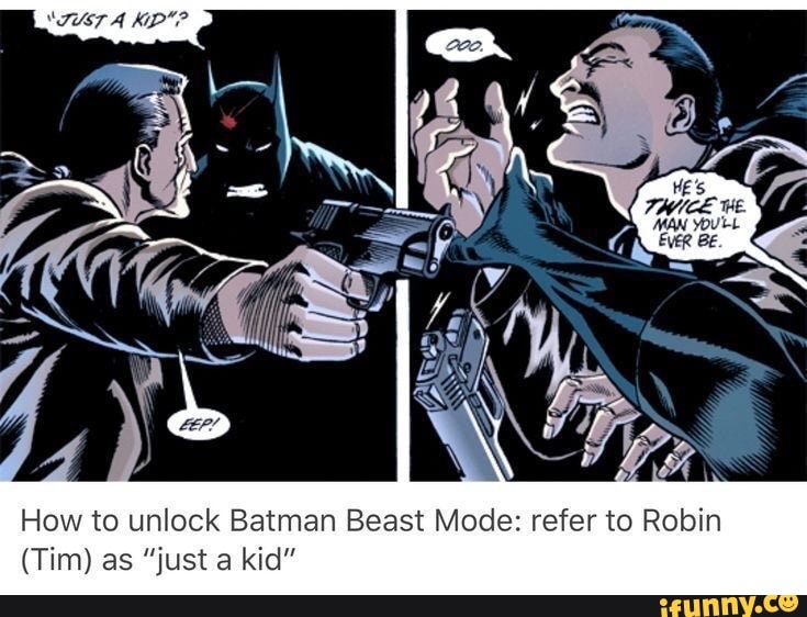 How to unlock Batman Beast Mode: refer to Robin - iFunny