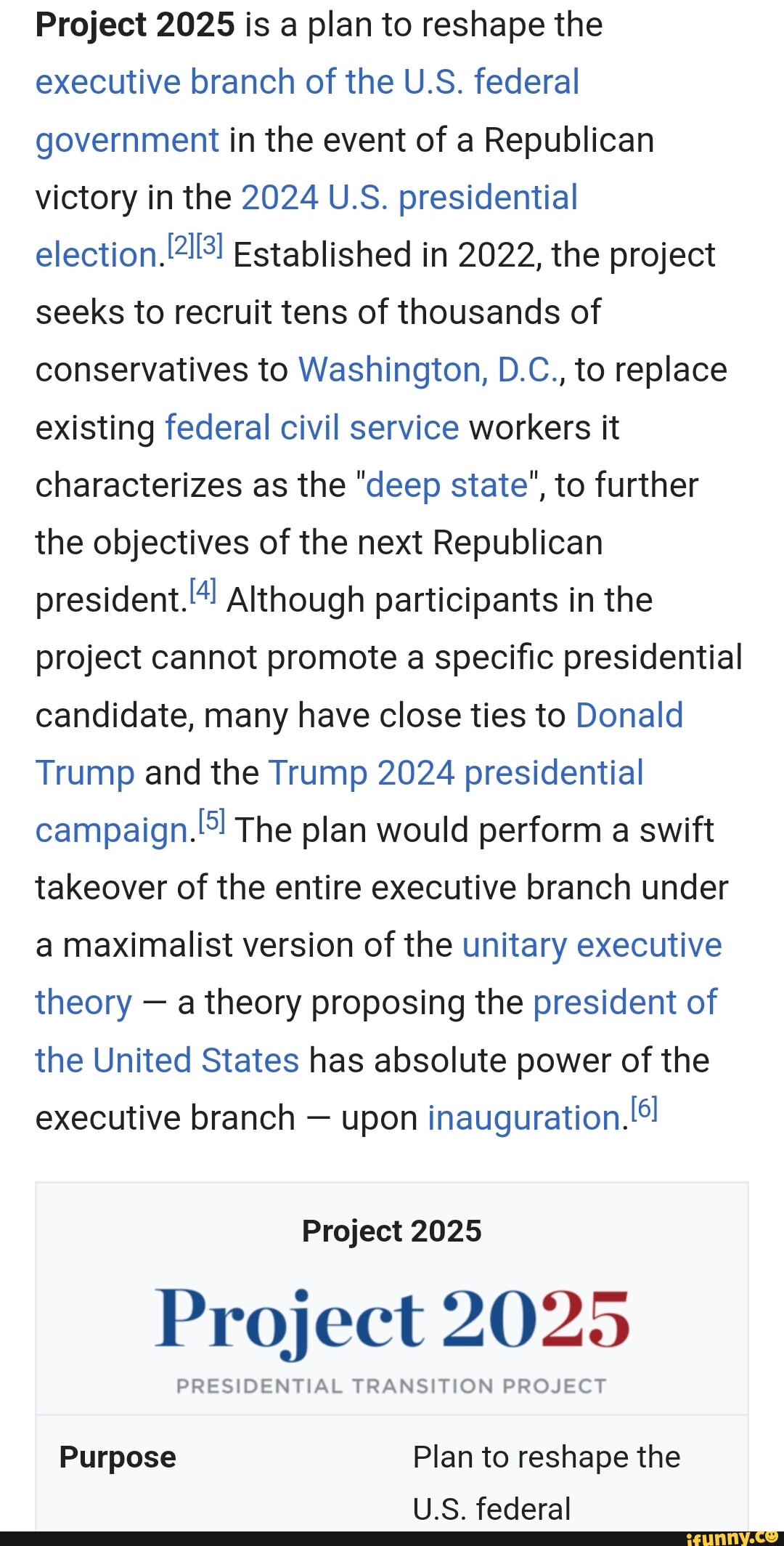 Project 2025 is a plan to reshape the executive branch of the U.S ...