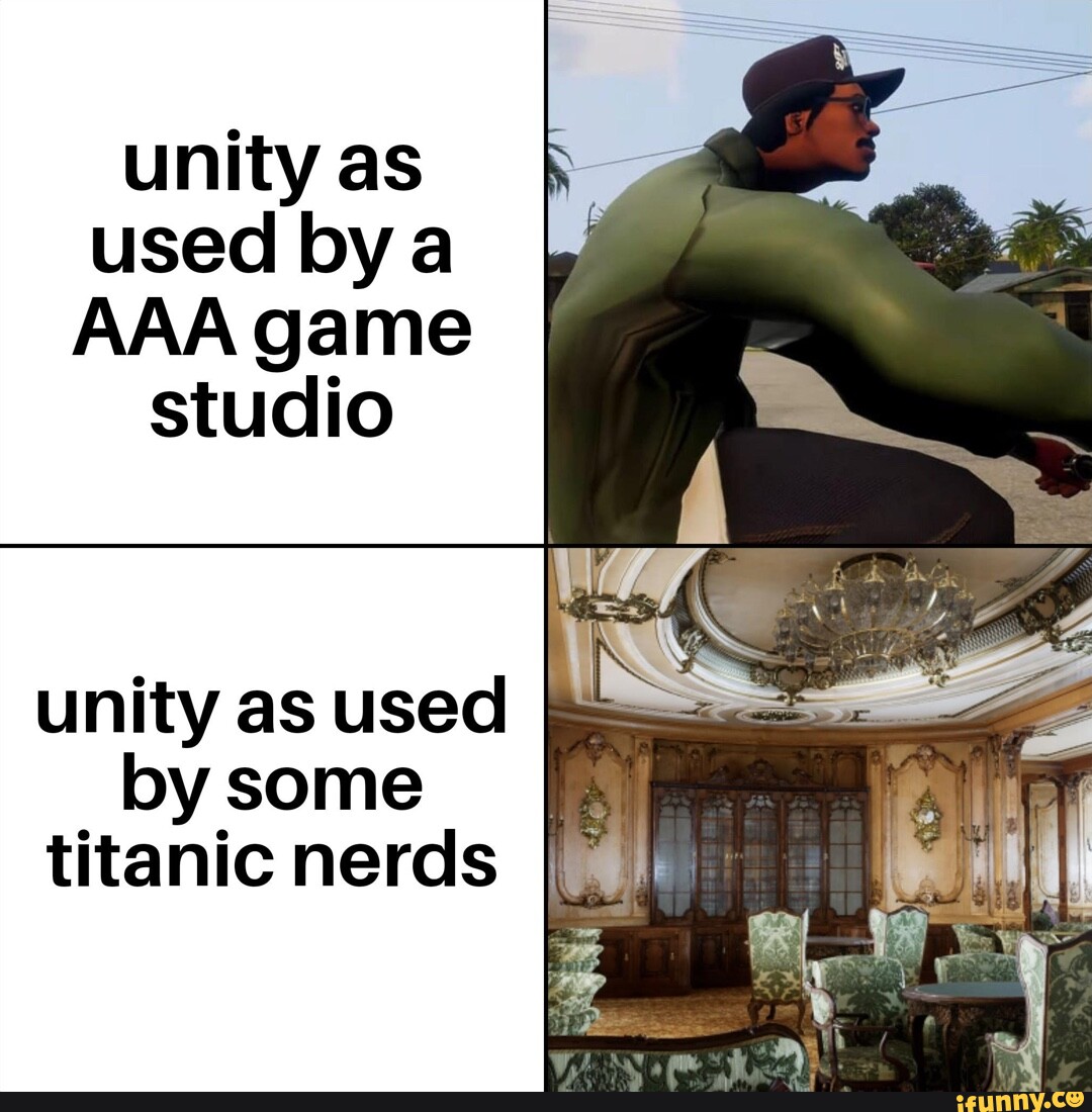 CT unity as used low AAA game studio unity as used by some titanic ...