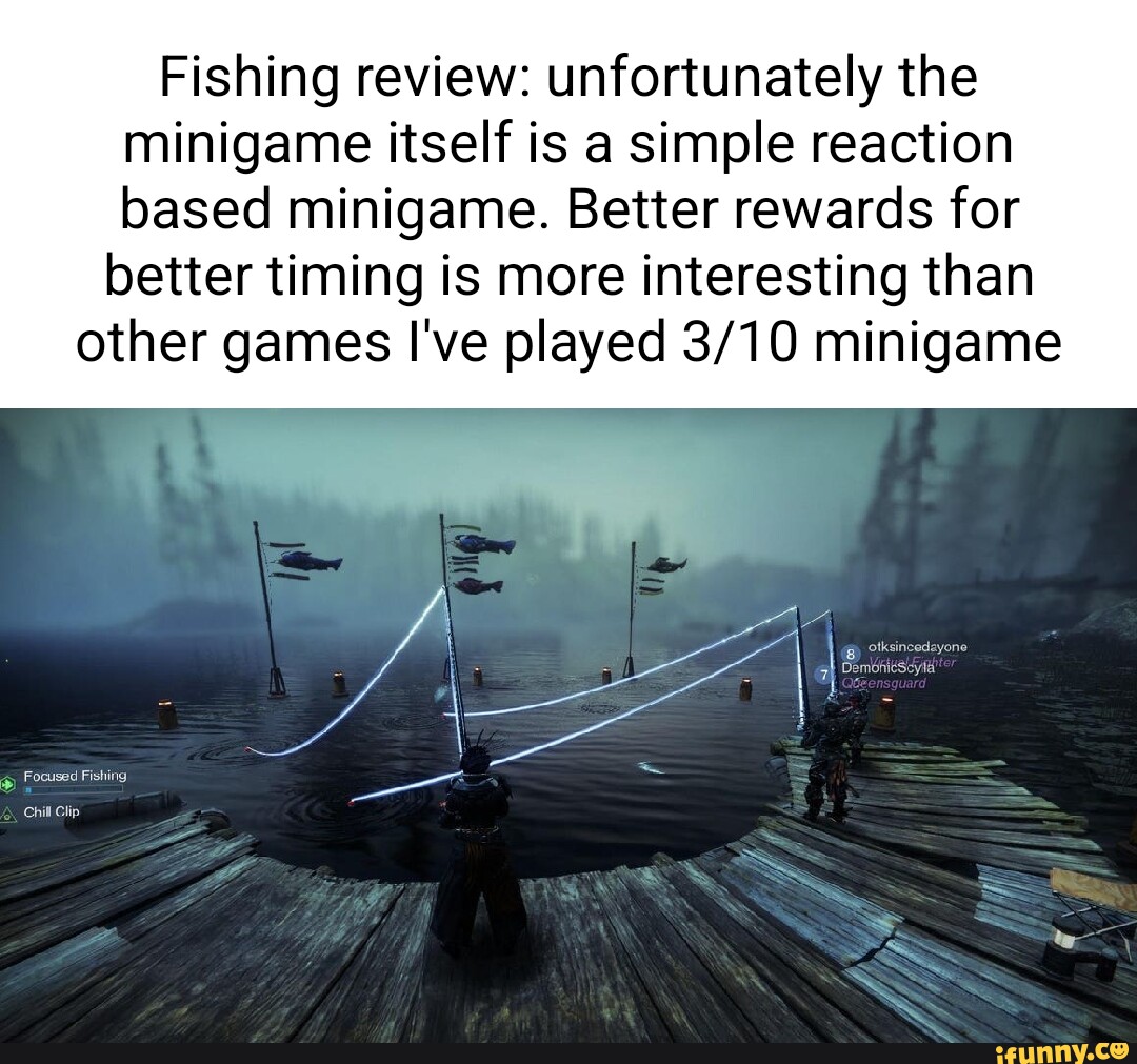 Fishing review: unfortunately the minigame itself is a simple reaction ...