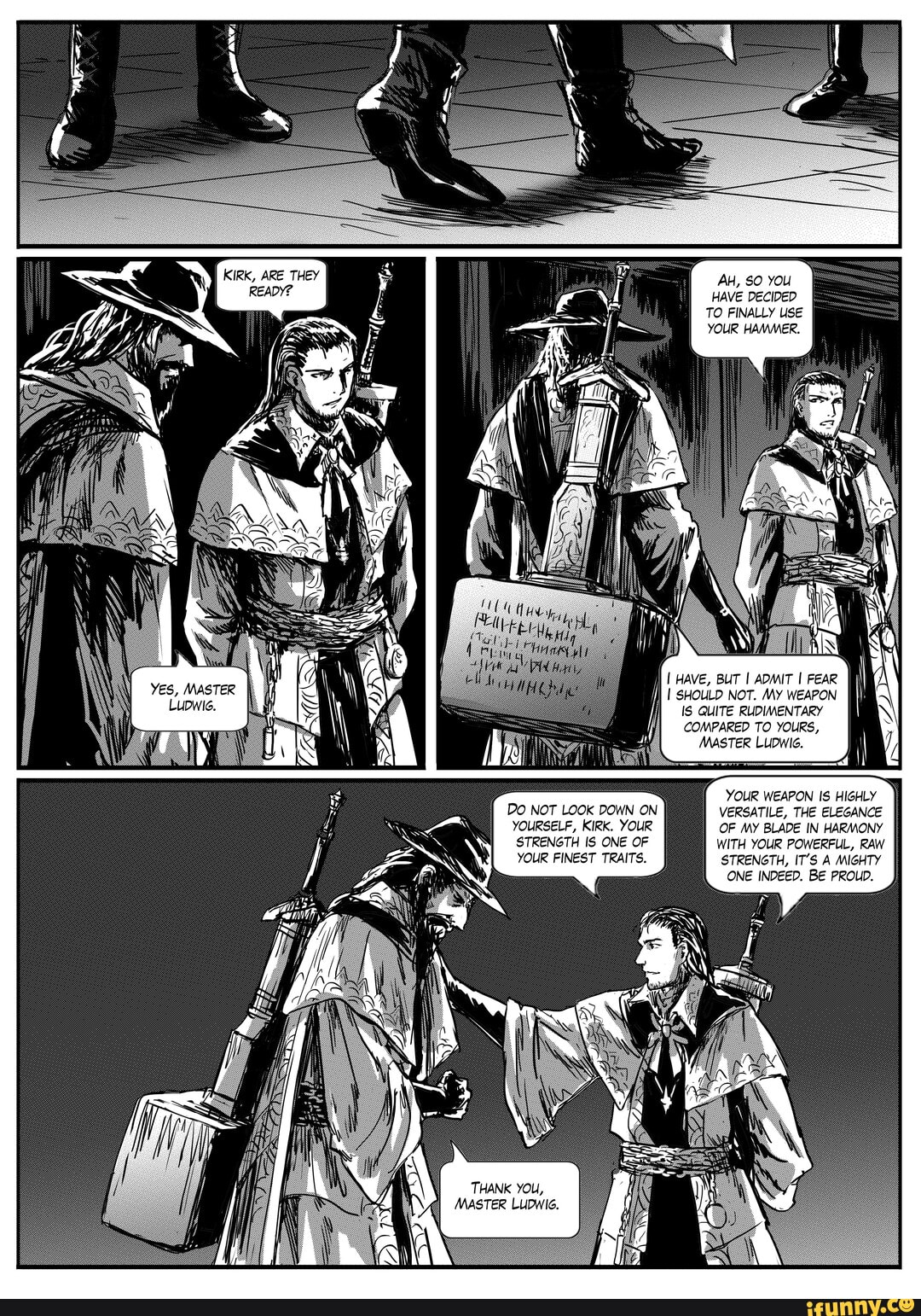 Bloodborne Comic Chapter 33: Mobilize - Yes, MASTER LUDWI6. DO NOT LOOK ...