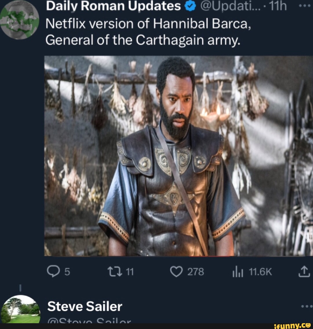 Daily Roman Updates @Updati...- Tin Netflix version of Hannibal Barca ...