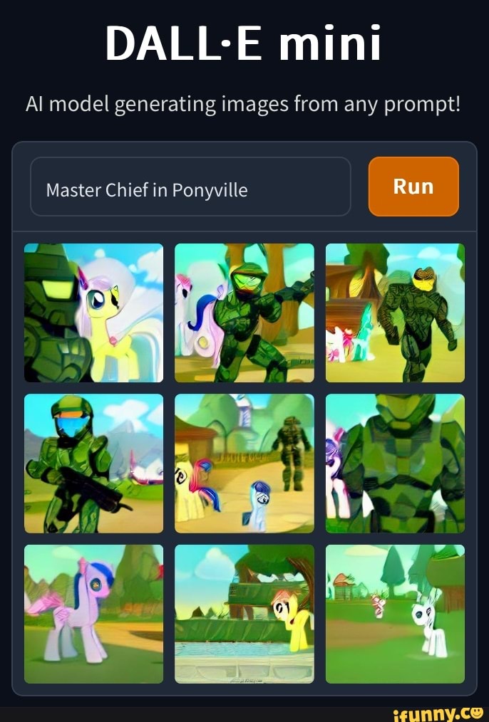DALL-E mini Al model generating images from any prompt! Master Chief in ... DALL-E mini Al model generating images from any prompt! Master Chief in ...