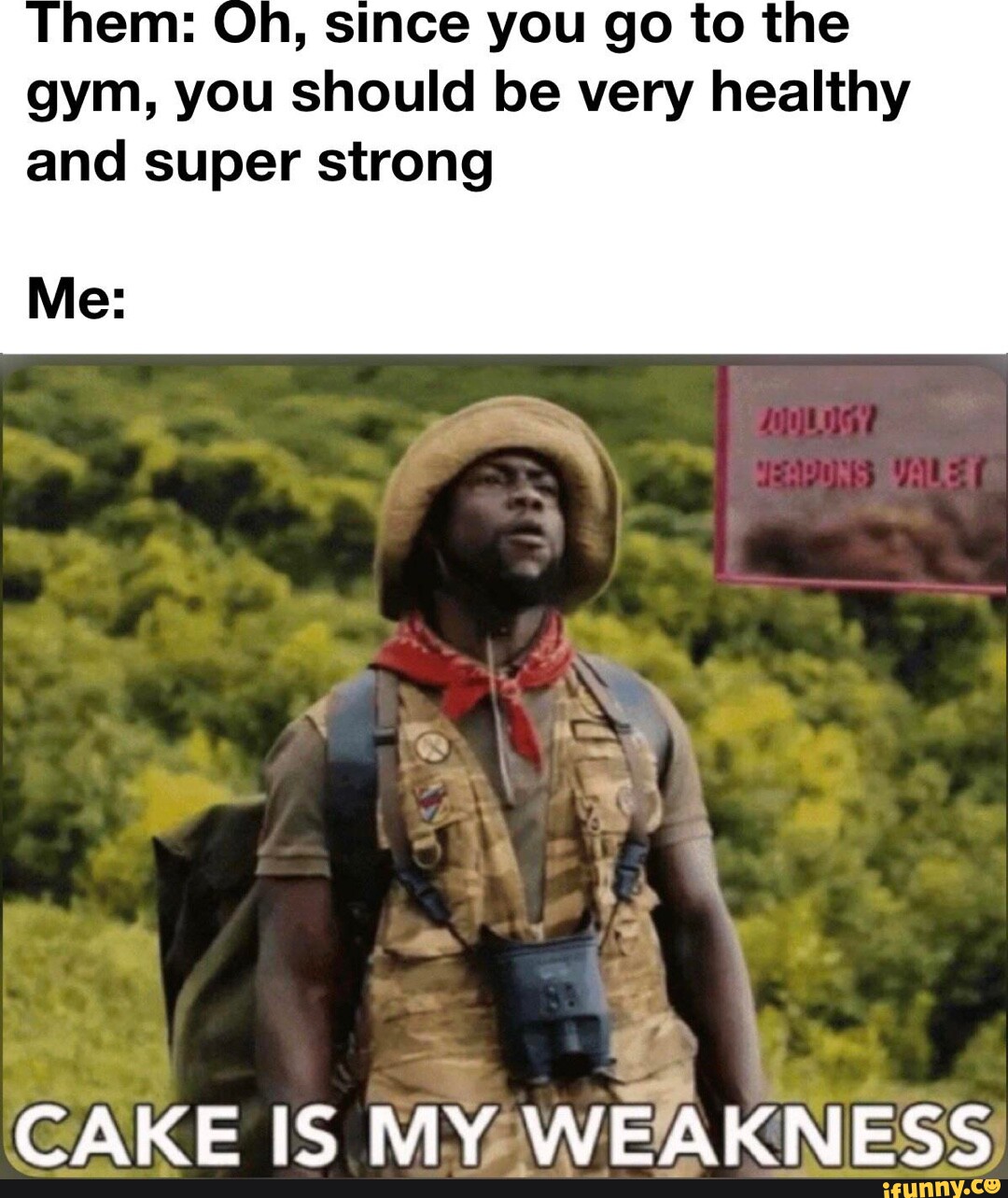 : Oh, since you go to the gym, you should be very healthy and super ...