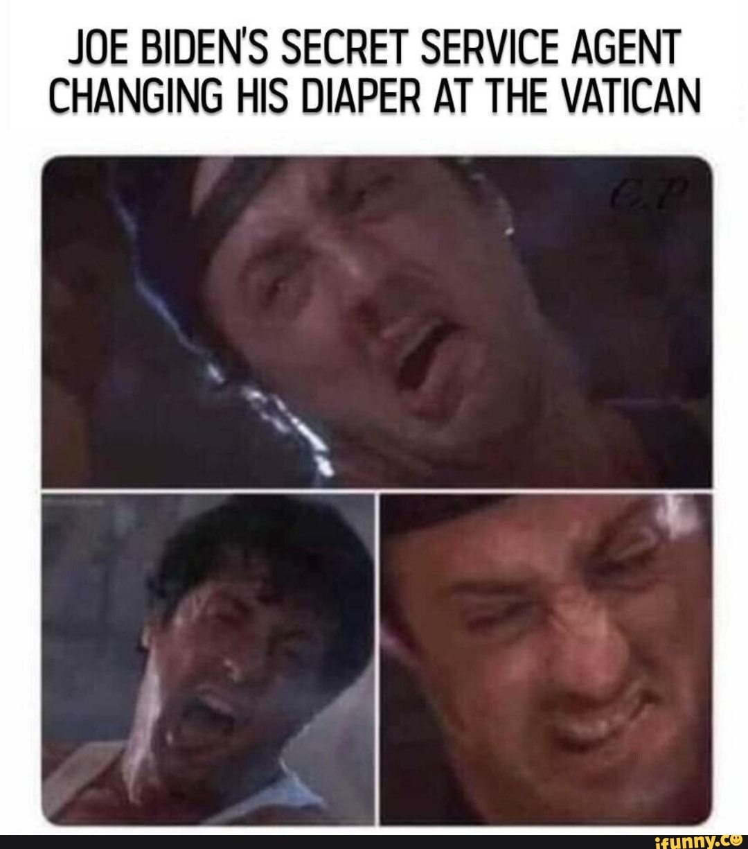 JOE BIDEN'S SECRET SERVICE AGENT CHANGING HIS DIAPER AT THE VATICAN ...