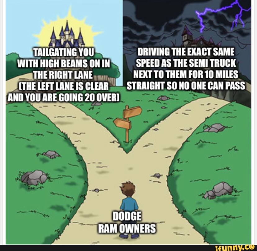 TAILGATING YOU DRIVING THE EXACT SAME WITH HIGH BEAMS ONIN SPEED AS THE ...