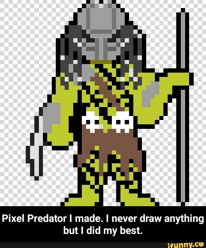 Pixel Predator I made. I never draw anything but I did my best. - Pixel ...