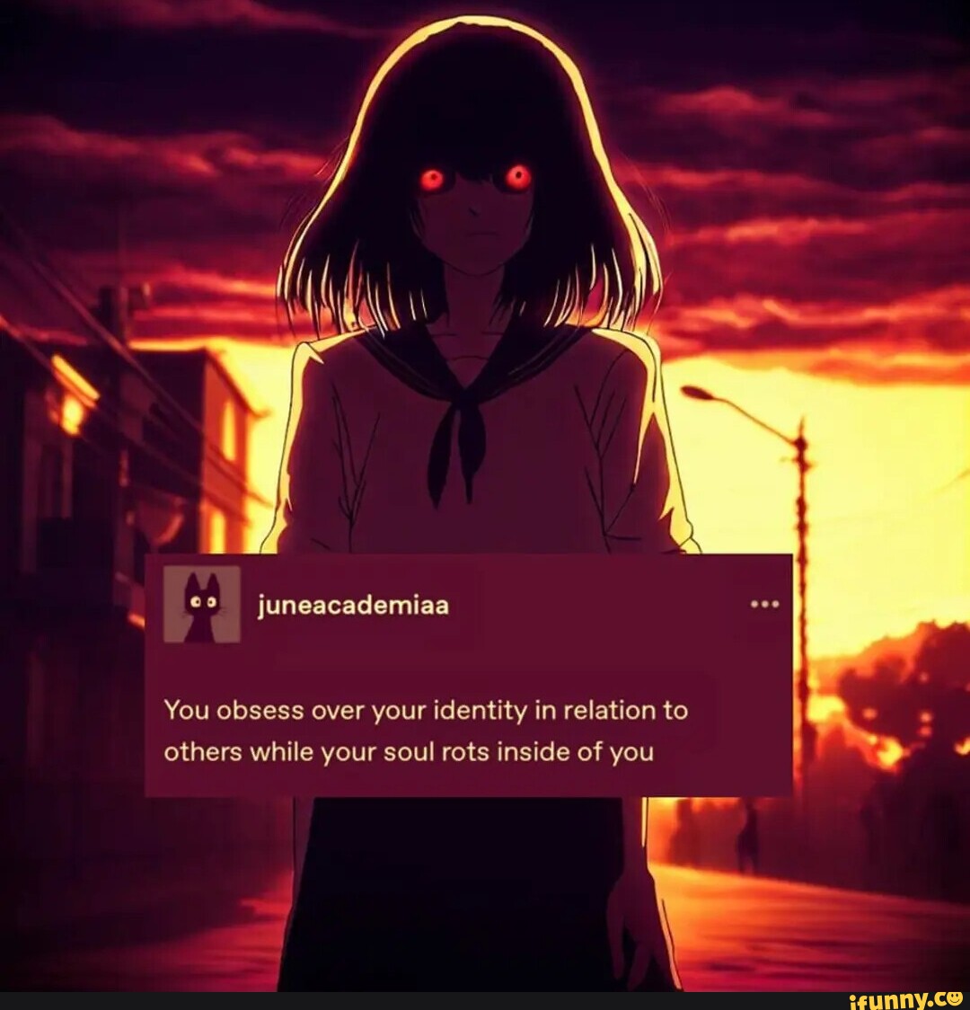 You obsess over your identity in relation to others while your soul ...