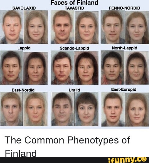 Scando-Lappid North-Lappid East-Europid The Common Phenotypes of inland ...