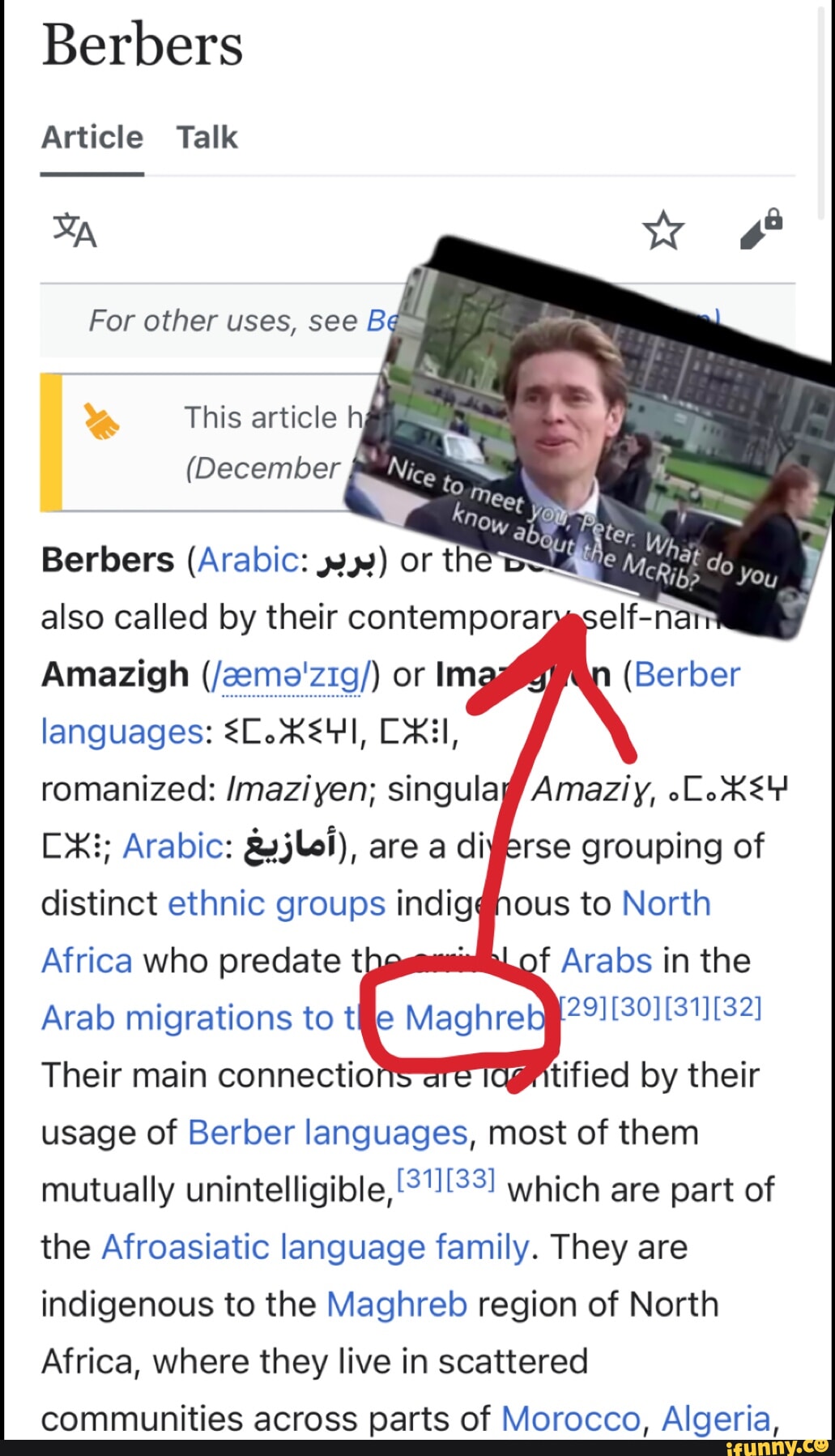 Berbers Article Talk For other uses, see This article h (December ...