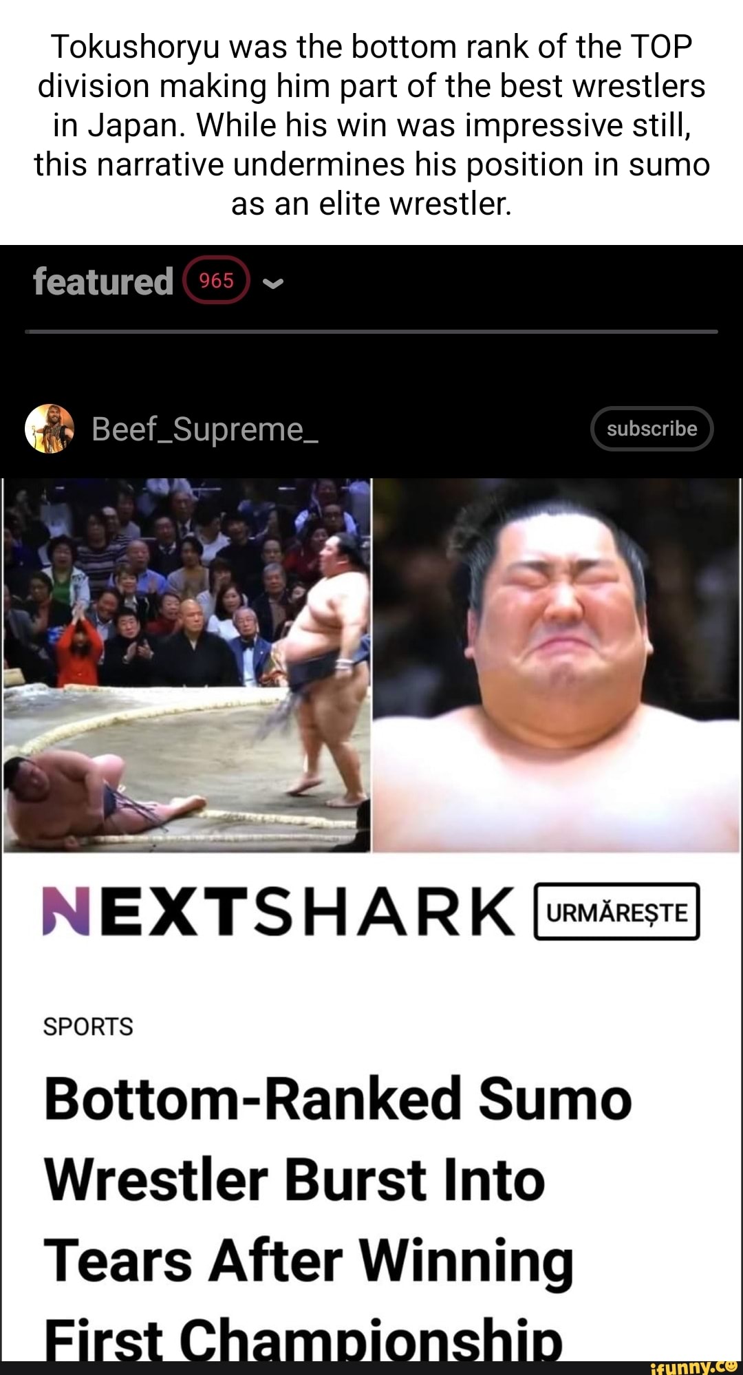 Tokushoryu was the bottom rank of the TOP division making him part of ...