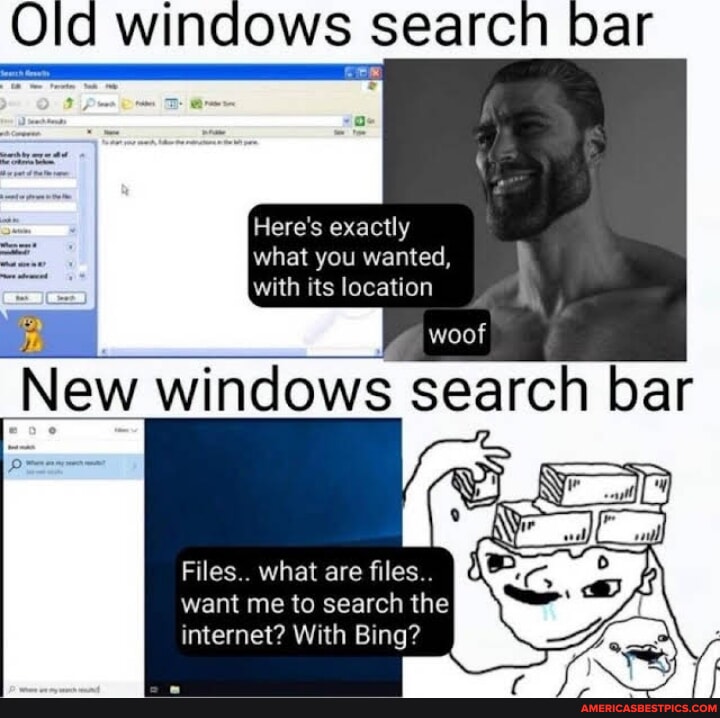 Old windows search bar Here's exactly what you wanted, with its ...
