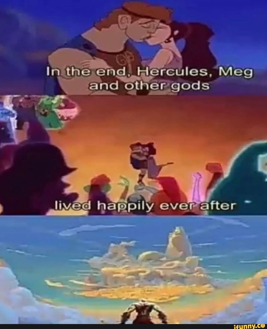 In the end, Hercules, Meg and other liveG happily ever efter - iFunny