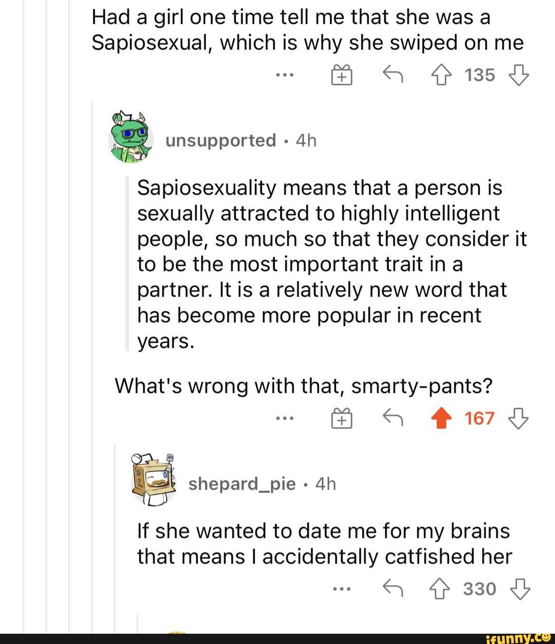 Sapiosexuality memes. Best Collection of funny Sapiosexuality pictures ...