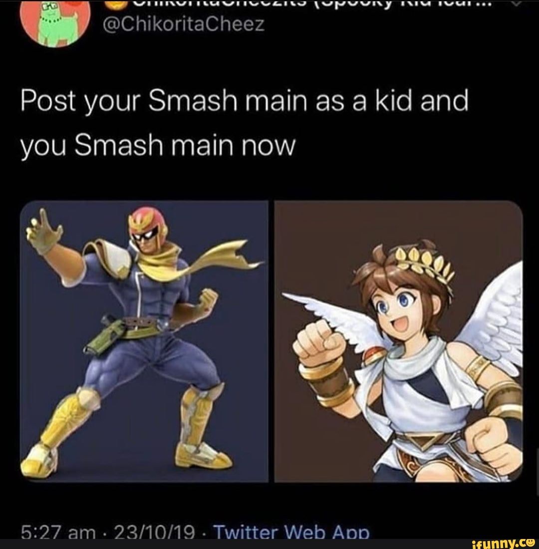 Post your Smash main as a kid and you Smash main now - iFunny