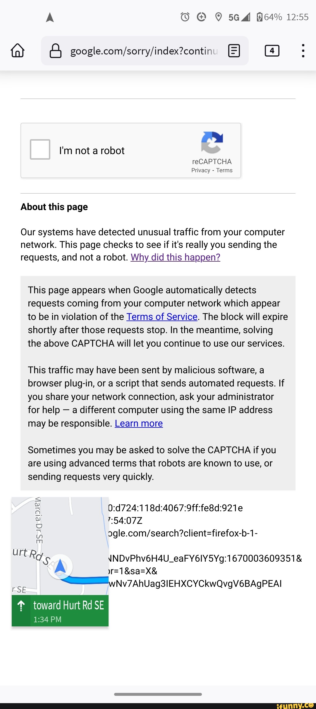 ReCAPTCHA Privacy - Terms 64% I'm not a robot About this page Our ...