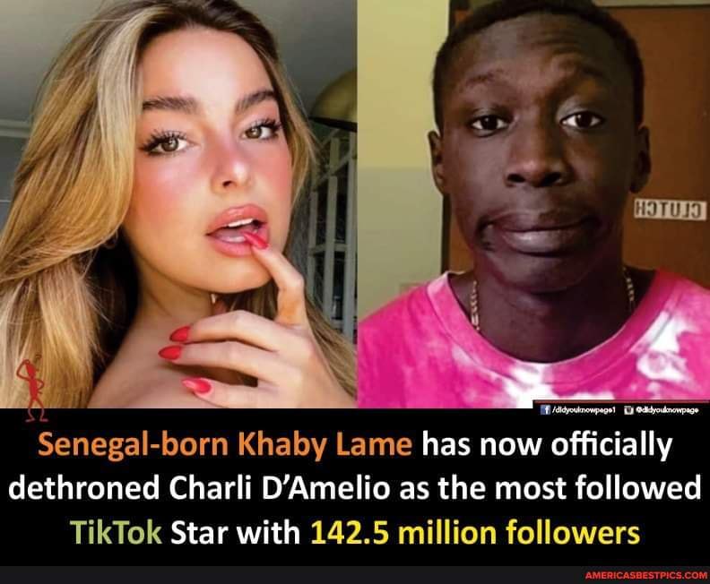 -born Khaby Lame has now officially dethroned Charli D'Amelio as the ...