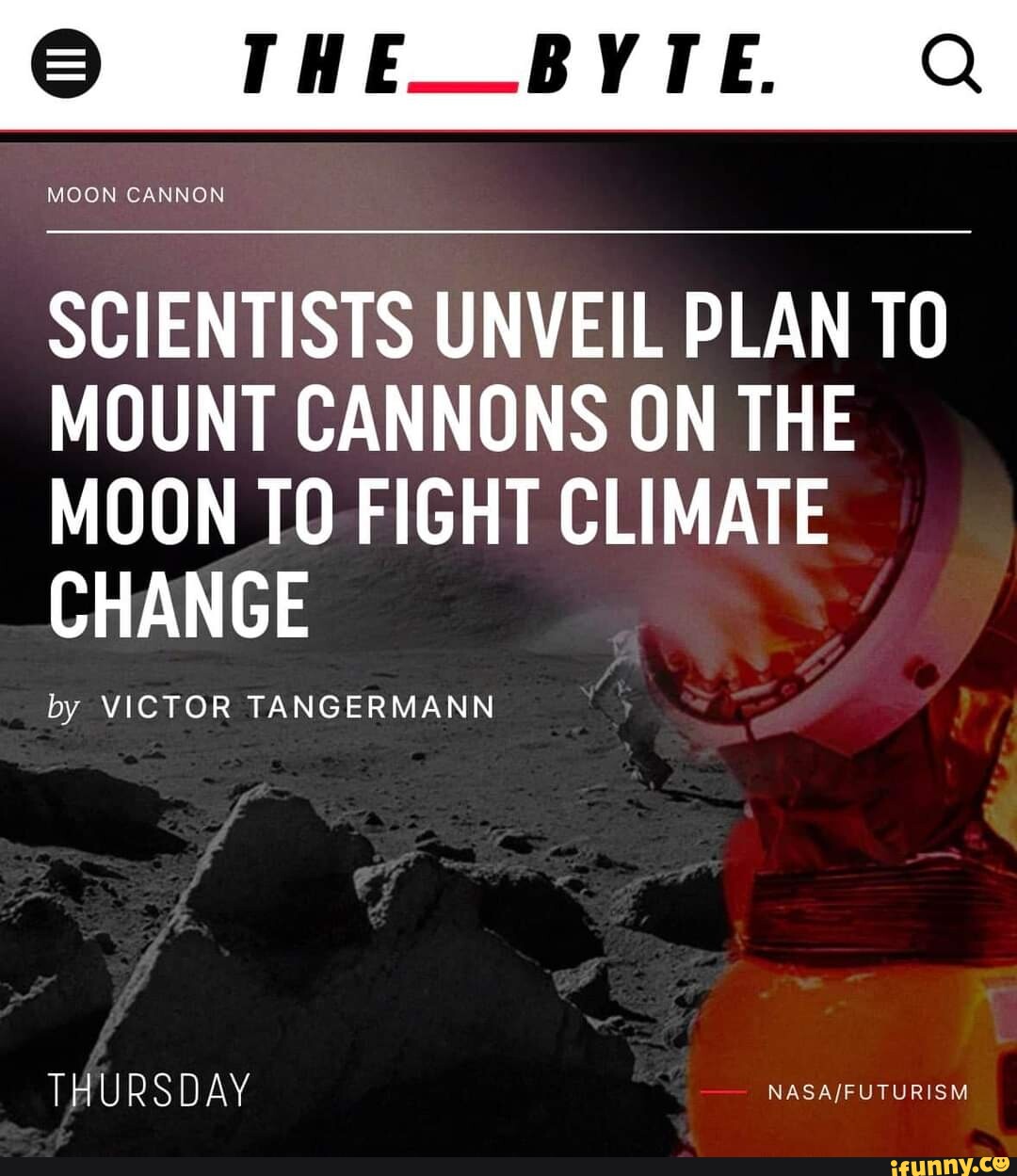 THE. BYTE. Q MOON CANNON SCIENTISTS UNVEIL PLAN TO MOUNT CANNONS ON THE ...