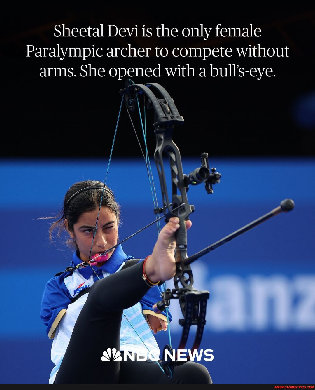 Team India’s archer Sheetal Devi introduced herself to the world at the ...