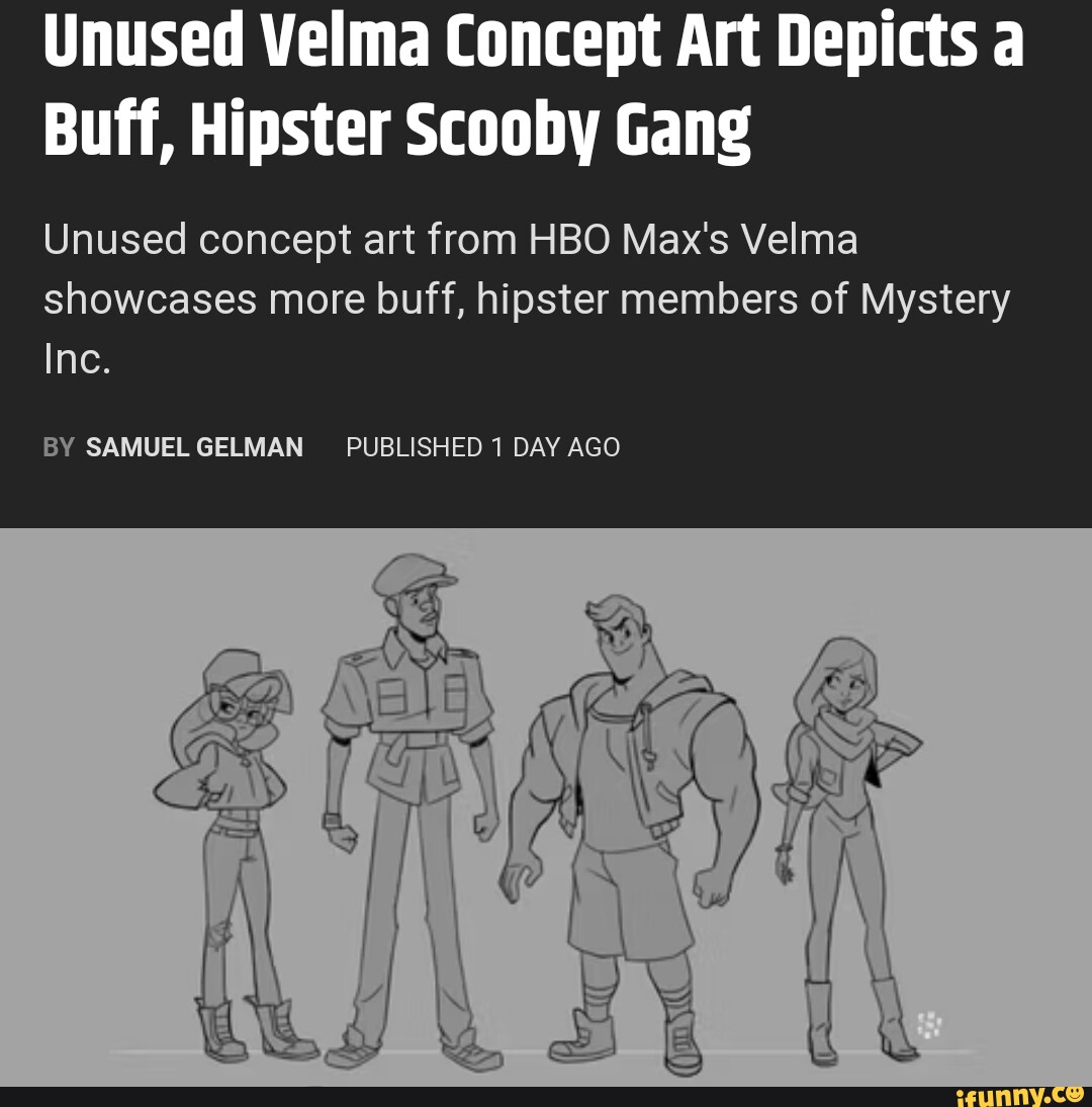 Unused Velma Concept Art Depicts a Buff, Hipster Scooby Gang Unused ...