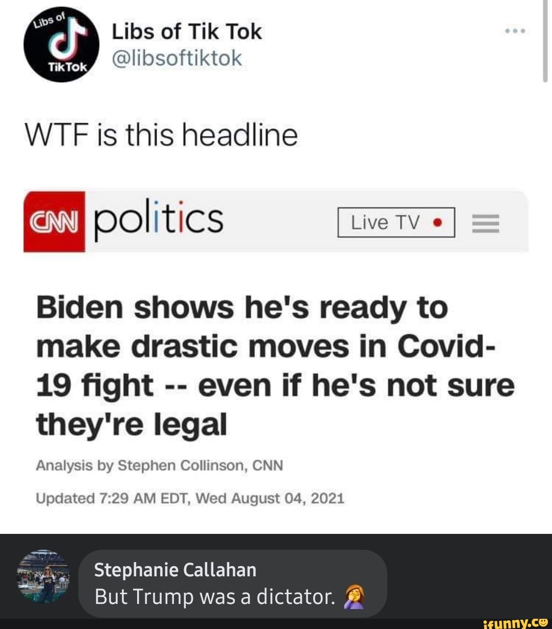 Libs of Tik Tok TikTok, @libsoftiktok WTEFE is this headline politics ...