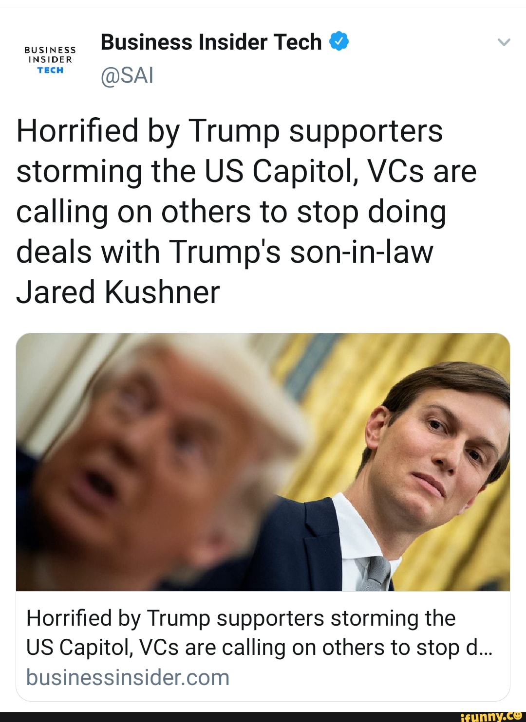 Jared_kushner memes. Best Collection of funny Jared_kushner pictures on ...