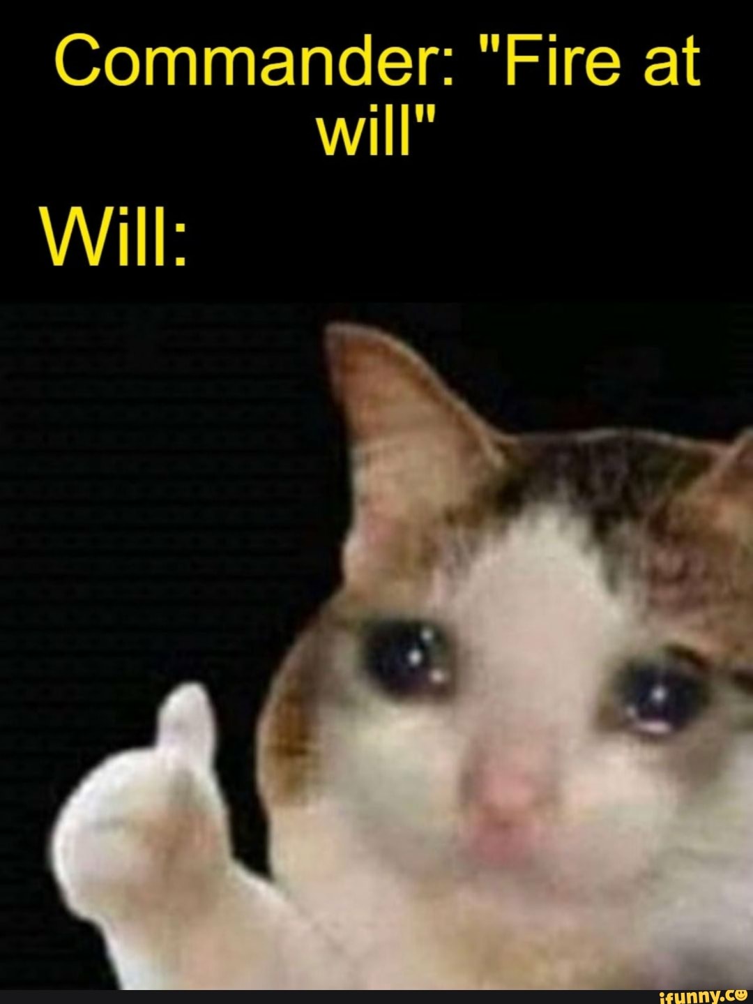 Commander: "Fire at Will: - iFunny