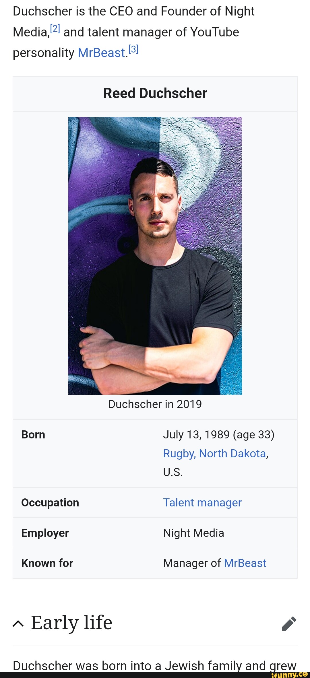 Duchscher is the CEO and Founder of Night Media, and talent manager of ...
