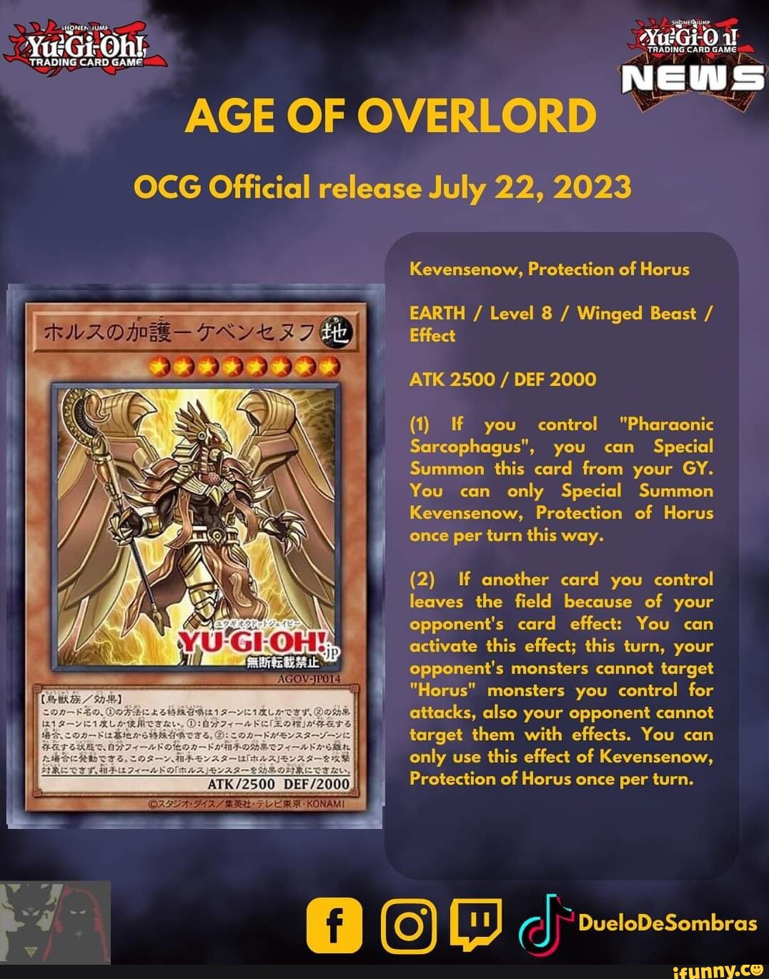 "TRADING CARD GAME AGE OF OVERLORD OCG Official release July 22, 2023 ...