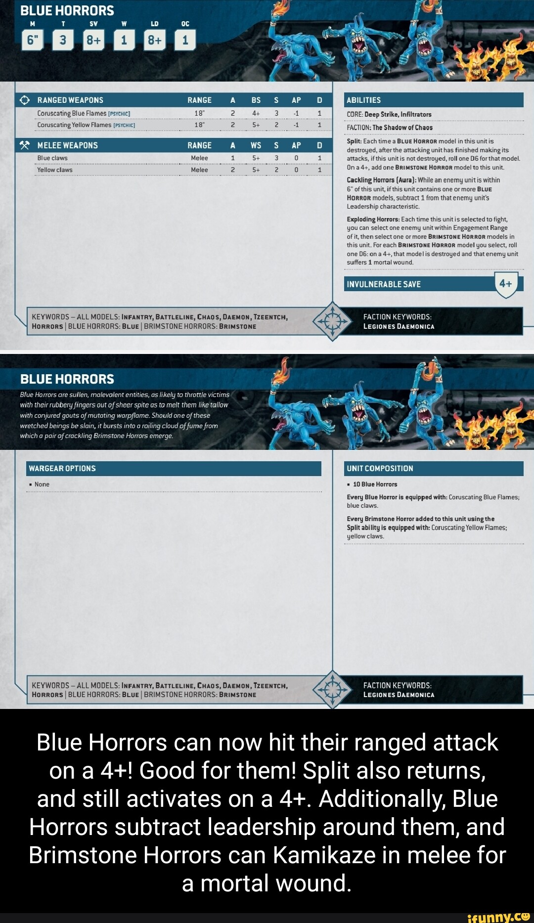 BLUE HORRORS oc RANGED WEAPONS Coruscating Blue Flames [rsycuic] CORE ...