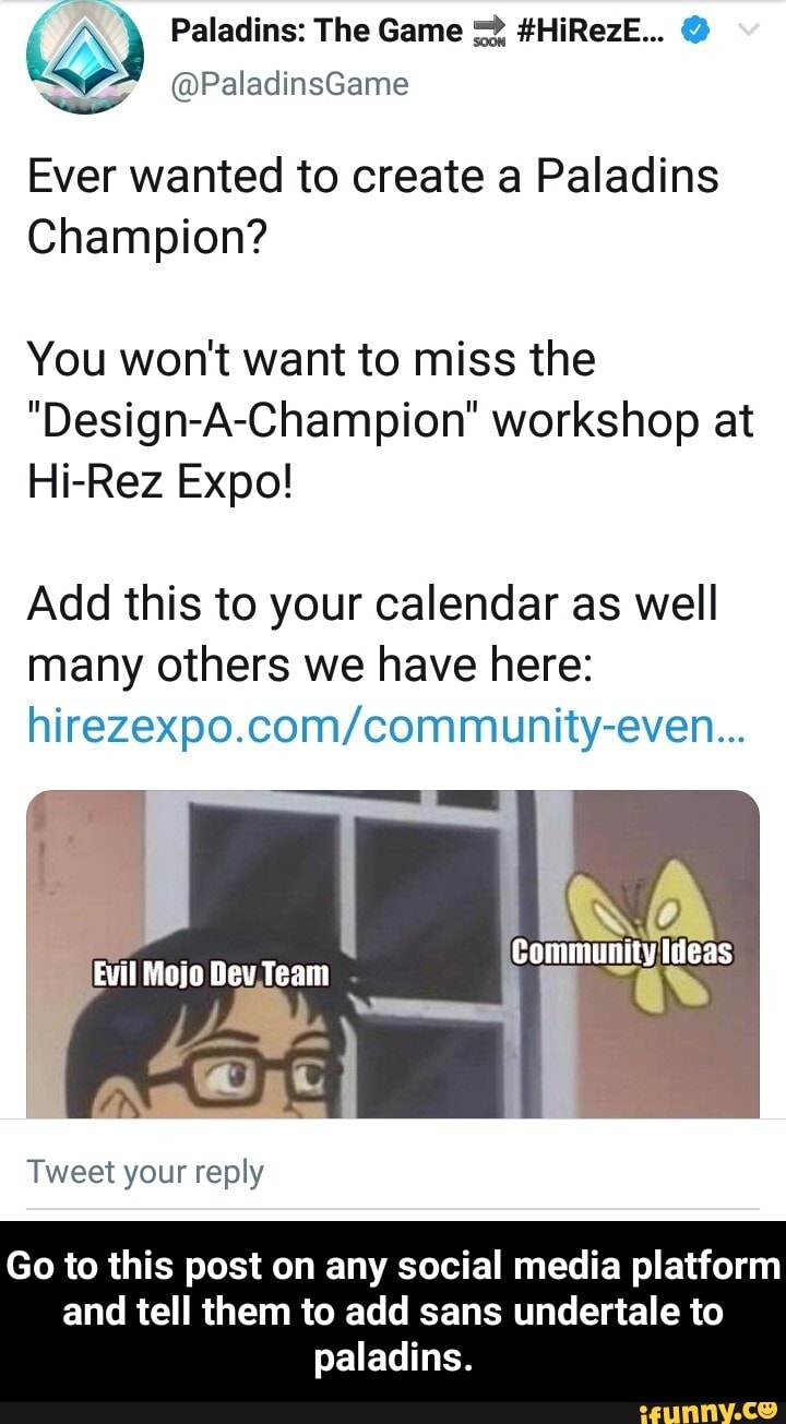 Xô, @PaladinsGame Ever wanted to create a Paladins Champion? You won't ...