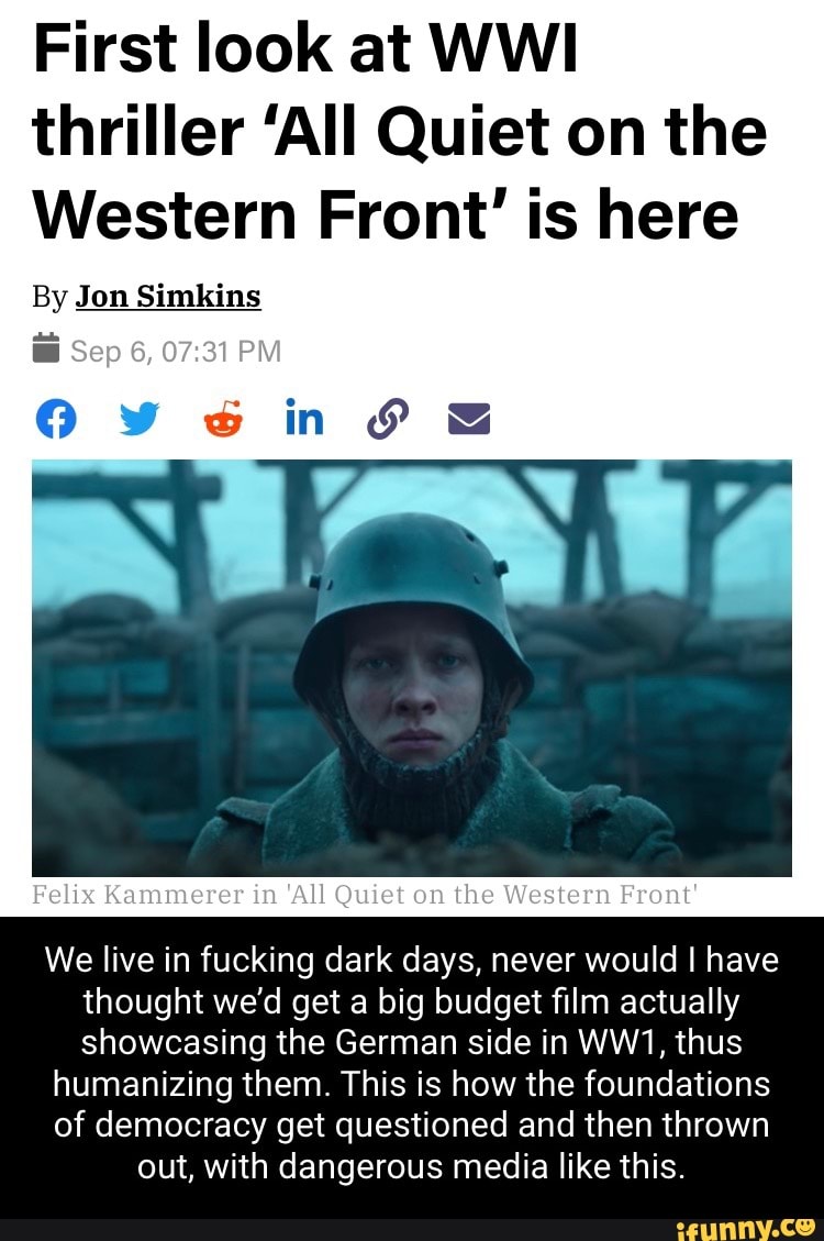 First look at WWI thriller 'All Quiet on the Western Front' is here By ...