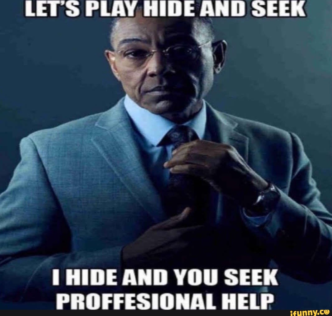LETS PLAY HIDE AND SEEK aN HIDE AND YOU SEEK PROFFESIONAL HELP - iFunny