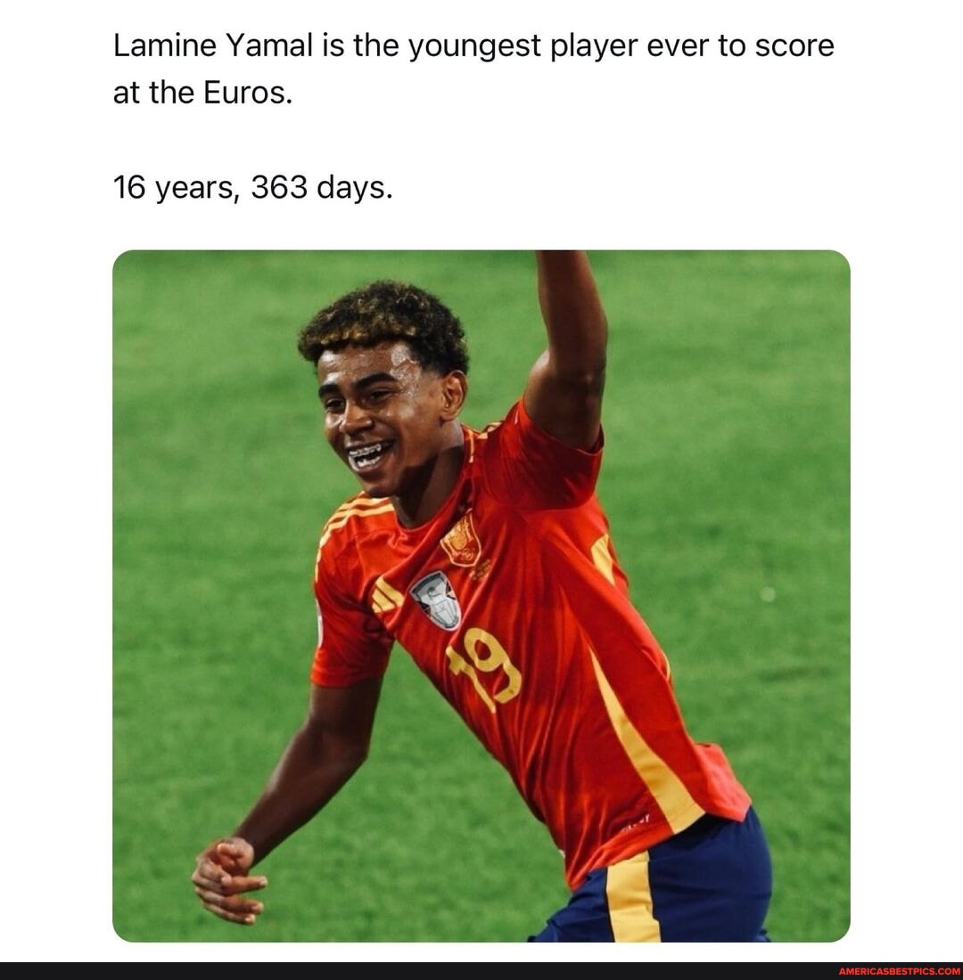 LAMINE YAMAL BECOMES THE YOUNGEST SCORER IN MEN’S EUROS HISTORY And what a goal it was 🤯 # ...