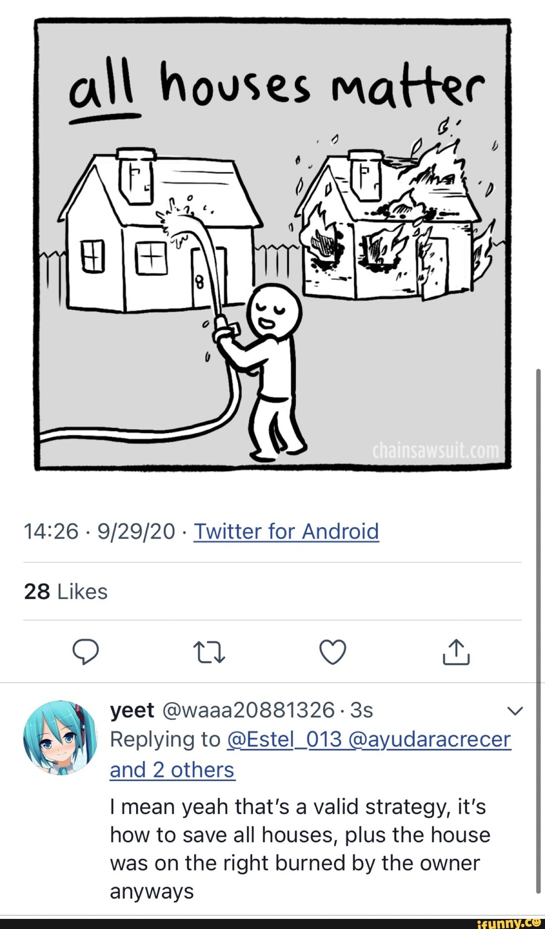 All houses matter @ sA - - Twitter for Android 28 Likes 0 tl 9 yeet ...